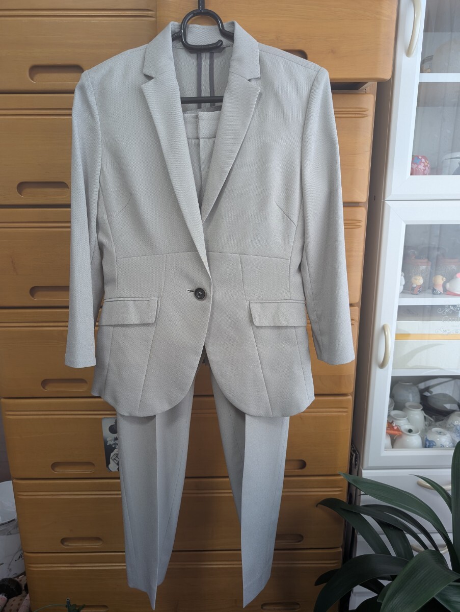 Yahoo!オークション - TAKAQ タカキュー グレー パンツスーツ 上下セッ...