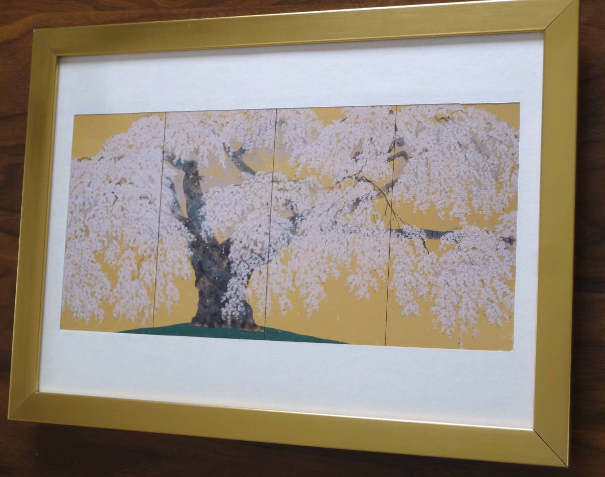 Yahoo!オークション - 人気 中島千波 【神田の大糸櫻】画集からA4 新品...