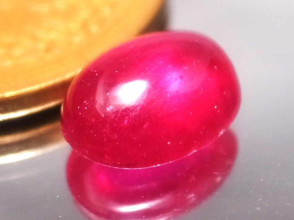 Yahoo!オークション - 2.91ct 新品・天然ルビーカボションカット モザ...