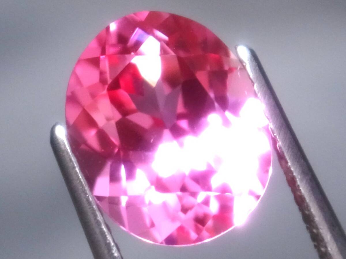 Yahoo!オークション - 3.69ct 新品・桜ピンクカラー合成コランダム ブ...