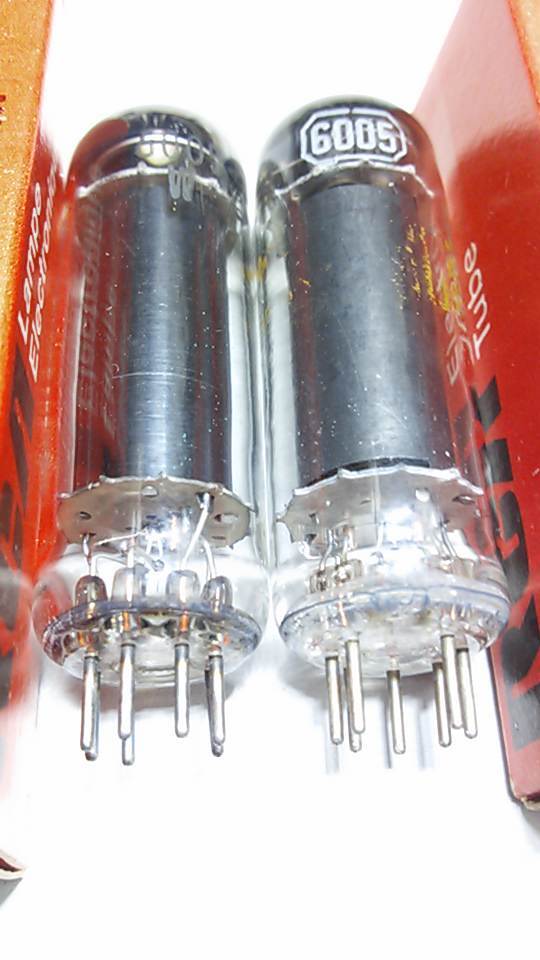 Yahoo!オークション - 6005(6AQ5) ブラックプレート RCA真空管 2本