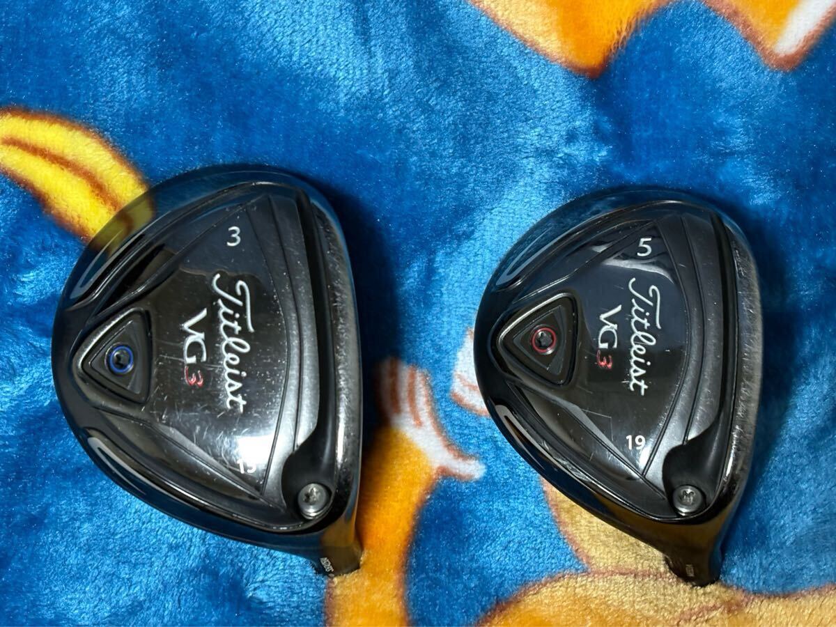 Yahoo!オークション - Titleist VG3 3w 5w ヘッド2個セット