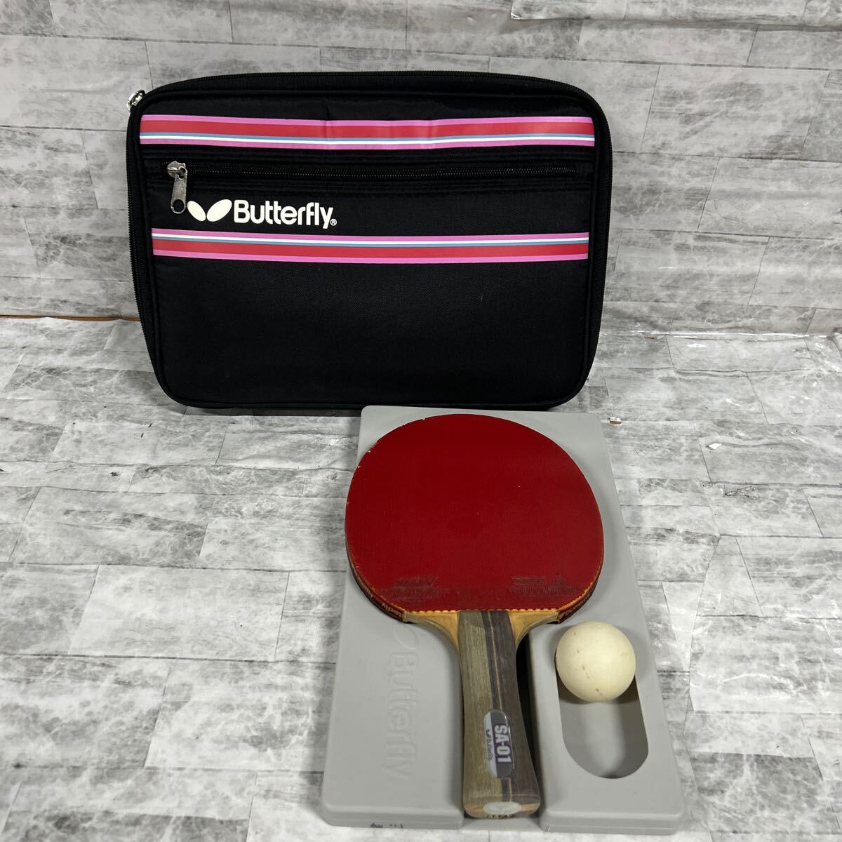 Yahoo!オークション - SKAM-1419 卓球ラケット Butterfly バタフライ ...