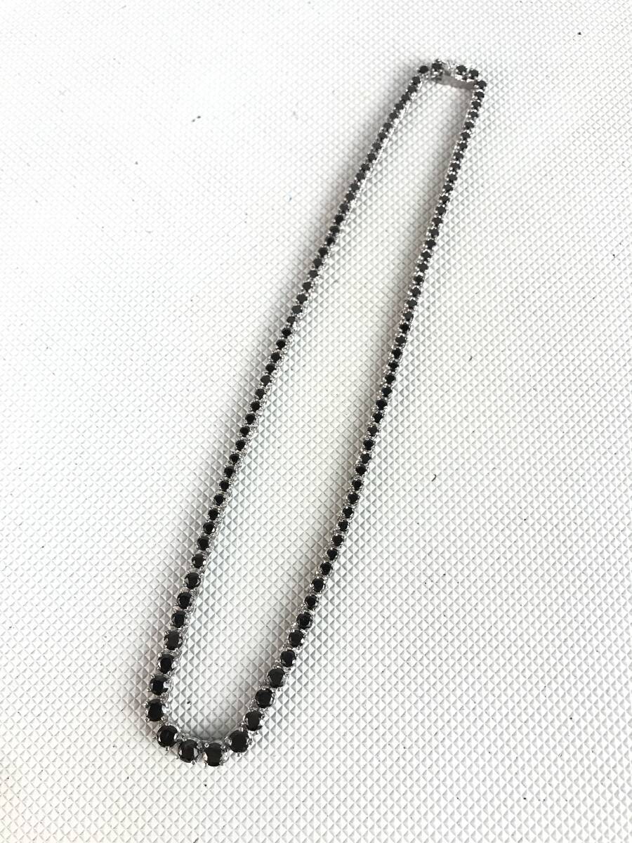 Yahoo!オークション - A10223 ネックレス ブラック 黒 ストーン 石 ア...