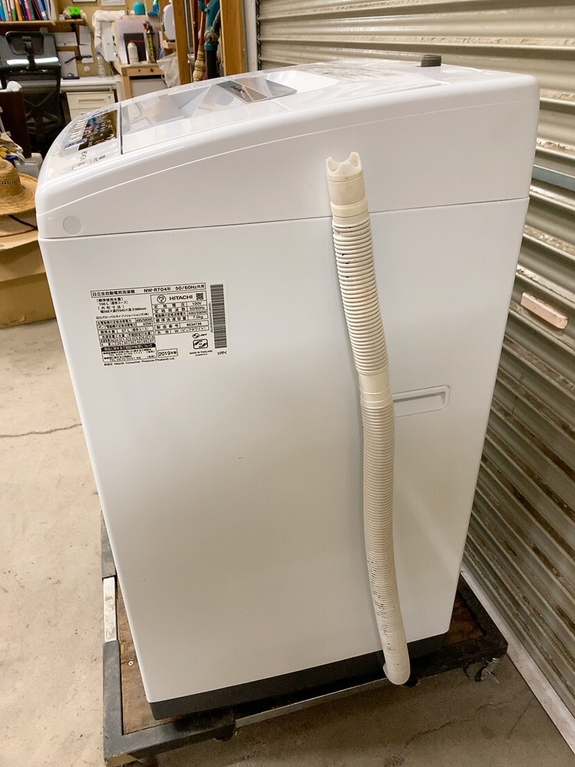 Yahoo!オークション - 中古 HITACHI 日立 全自動電気洗濯機 NW-R704形 ...