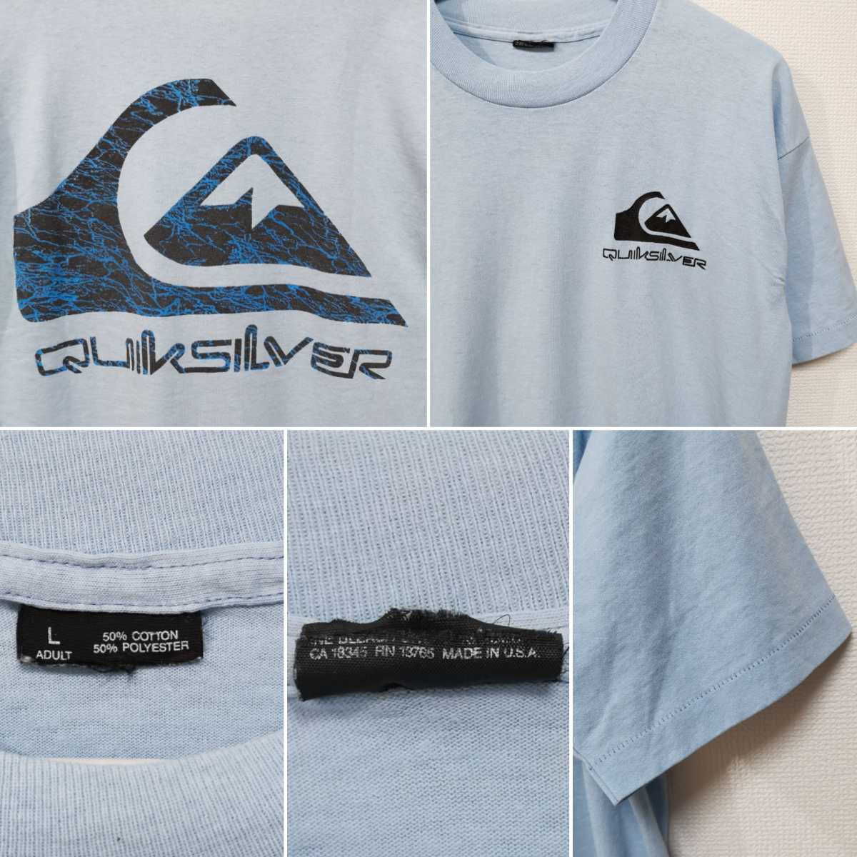 即決 L 80s QUIKSILVER クイックシルバー Tシャツ VINTAGE SURF 即決 L 80s QUIKSILVER クイックシルバー Tシャツ VINTAGE SURF