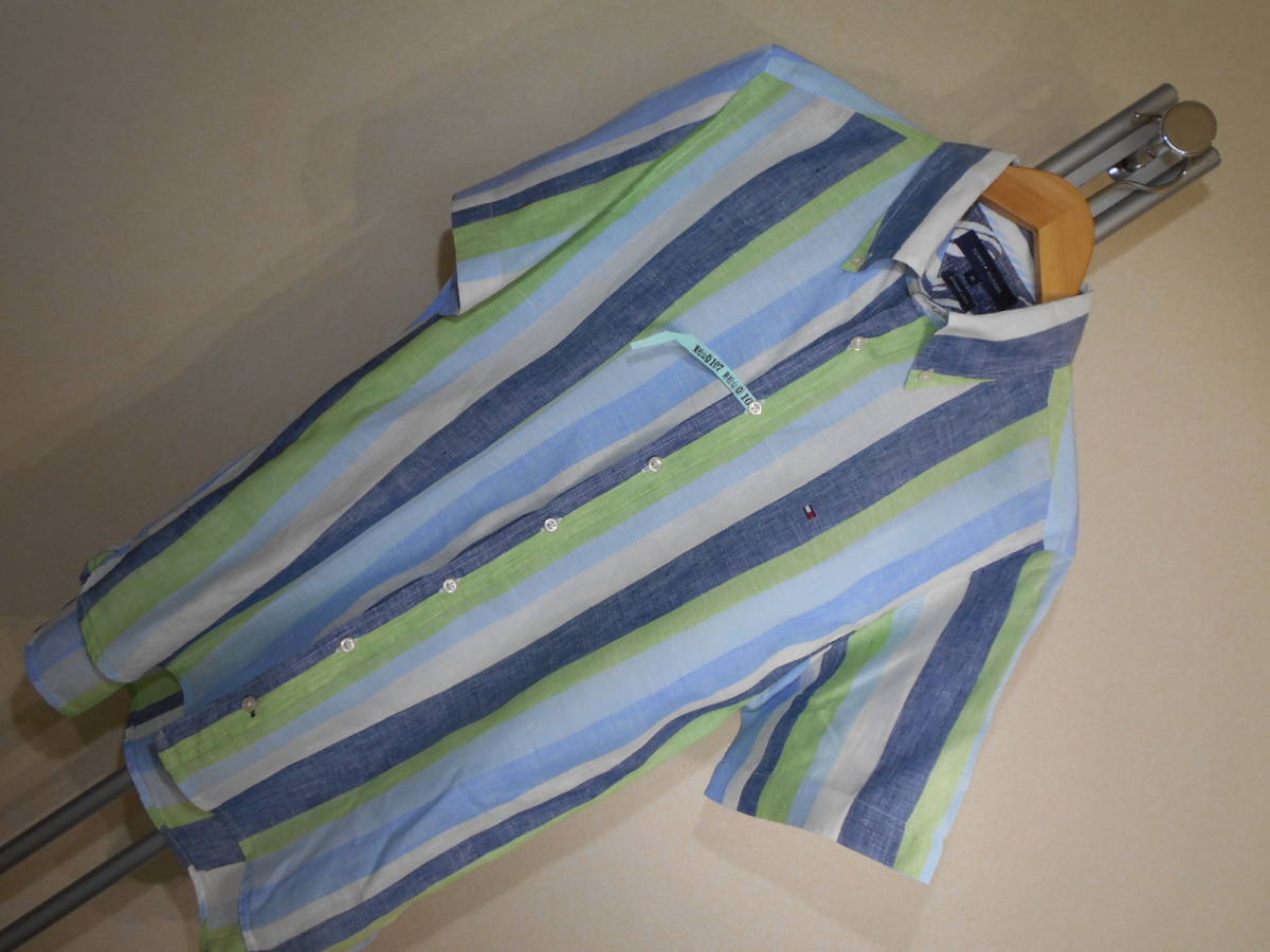 Yahoo!オークション - U556美色 トミーヒルフィガー 麻リネン/マルチス...