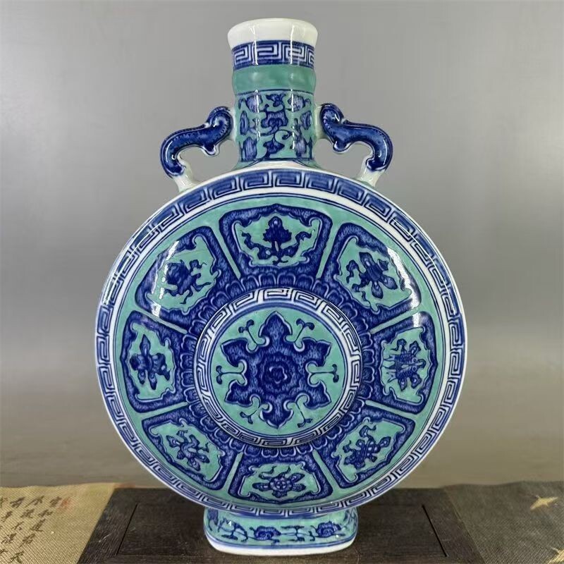 Yahoo!オークション - j1676 【博雅斎】中国古玩 旧家収蔵 清 乾隆 緑...