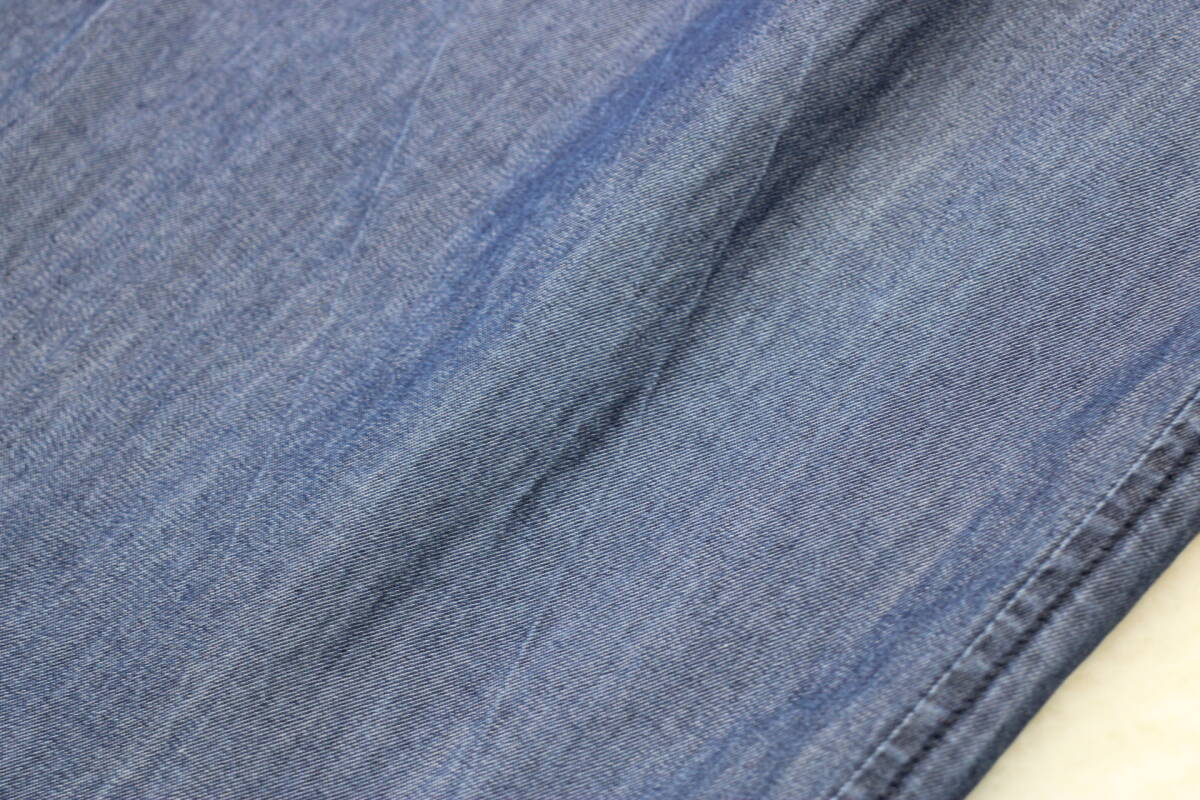 Yahoo!オークション - 5-385 新品 ウエストゴムやわらかデニムワイドパ...