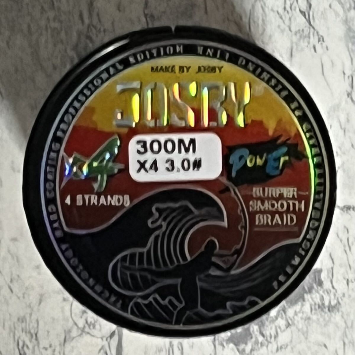 Yahoo!オークション - 高強度 PEライン3号 35lb 300m 5色マルチカラー...