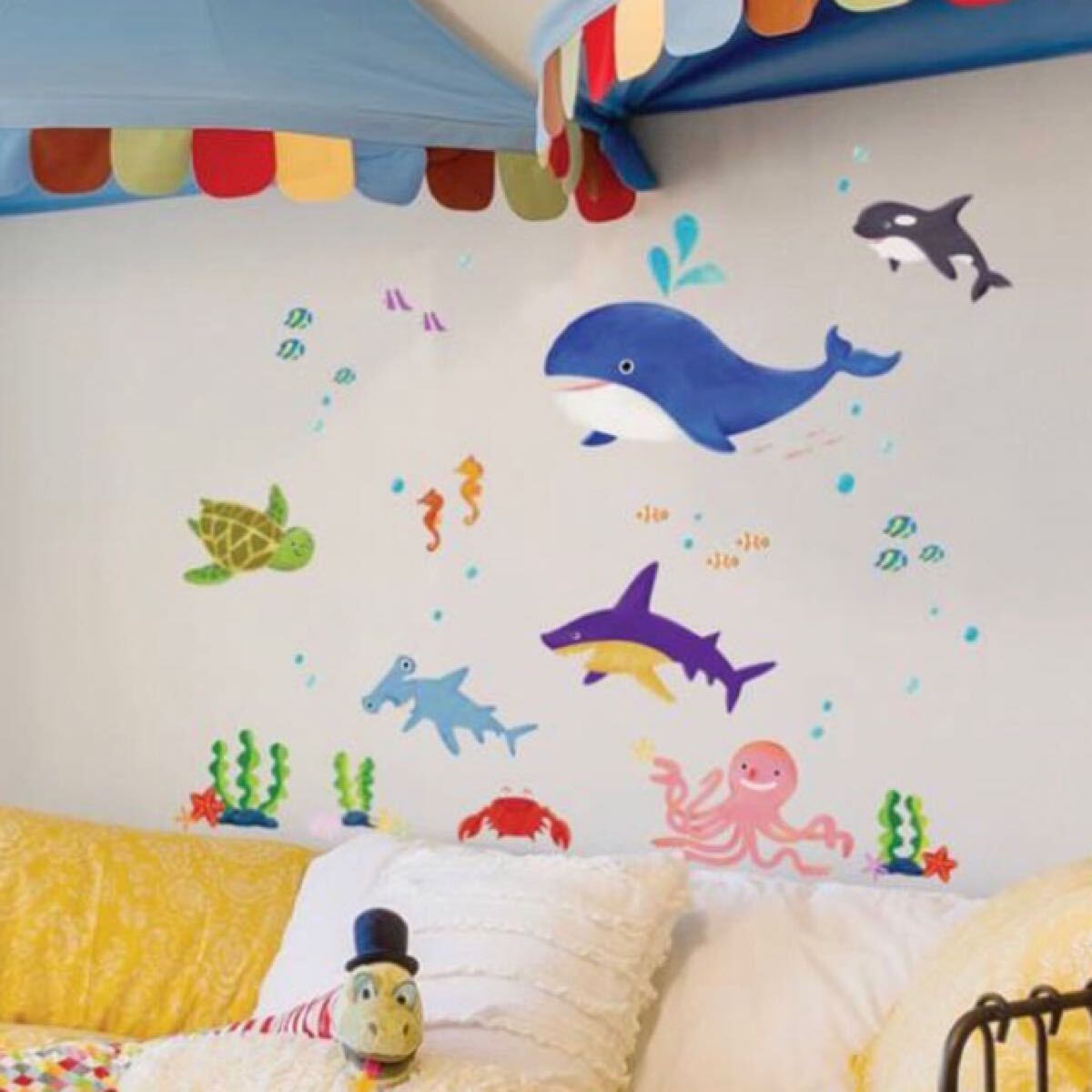 Yahoo!オークション - ウォールステッカー 海の中の友達 60059 ウォー...