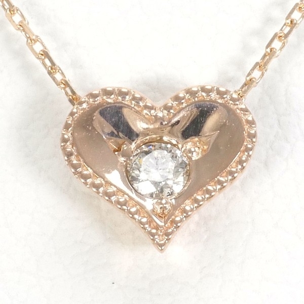 Yahoo!オークション - K10PG ネックレス ダイヤ 0.04 総重量約0.7g 約4...