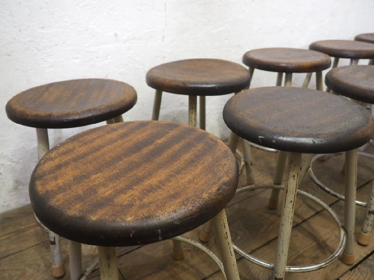 Yahoo!オークション - タT0057 ⑫4脚セット ビンテージ レトロな古い鉄...