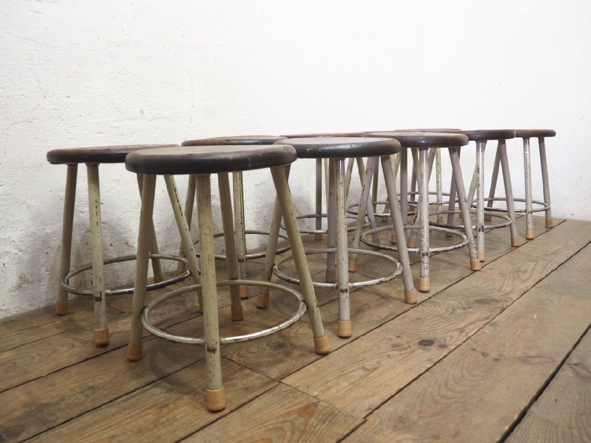 Yahoo!オークション - タT0057 ⑫4脚セット ビンテージ レトロな古い鉄...