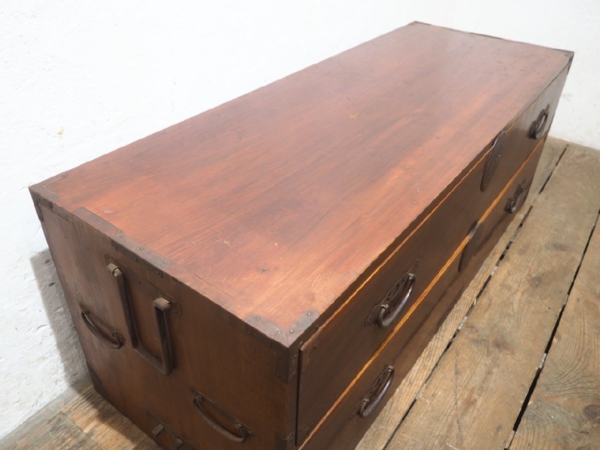 Yahoo!オークション - タ荷V0782 ①H45 5cm×W121cm アンティーク 味わ...