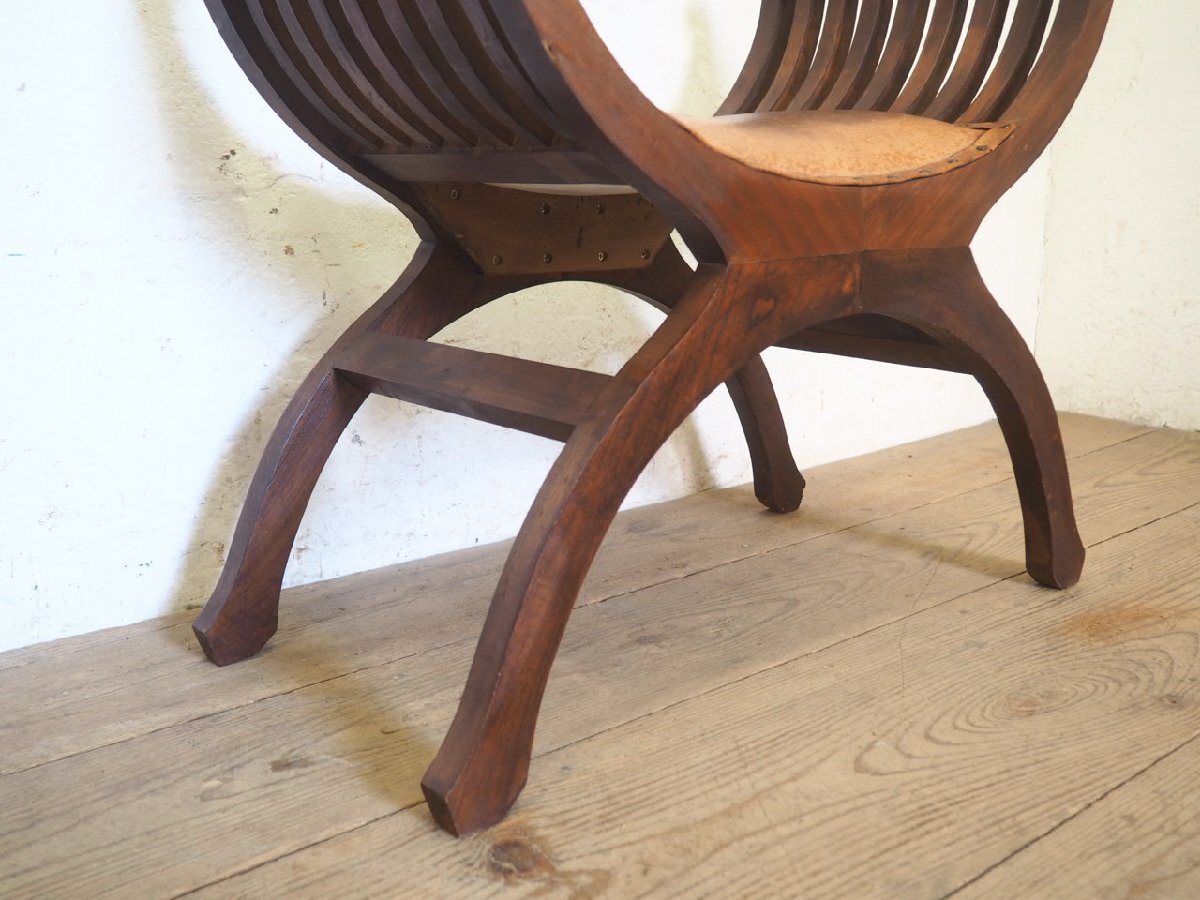 Yahoo!オークション - タJ0570 W70cm 素敵なデザインの木製カルティニ...