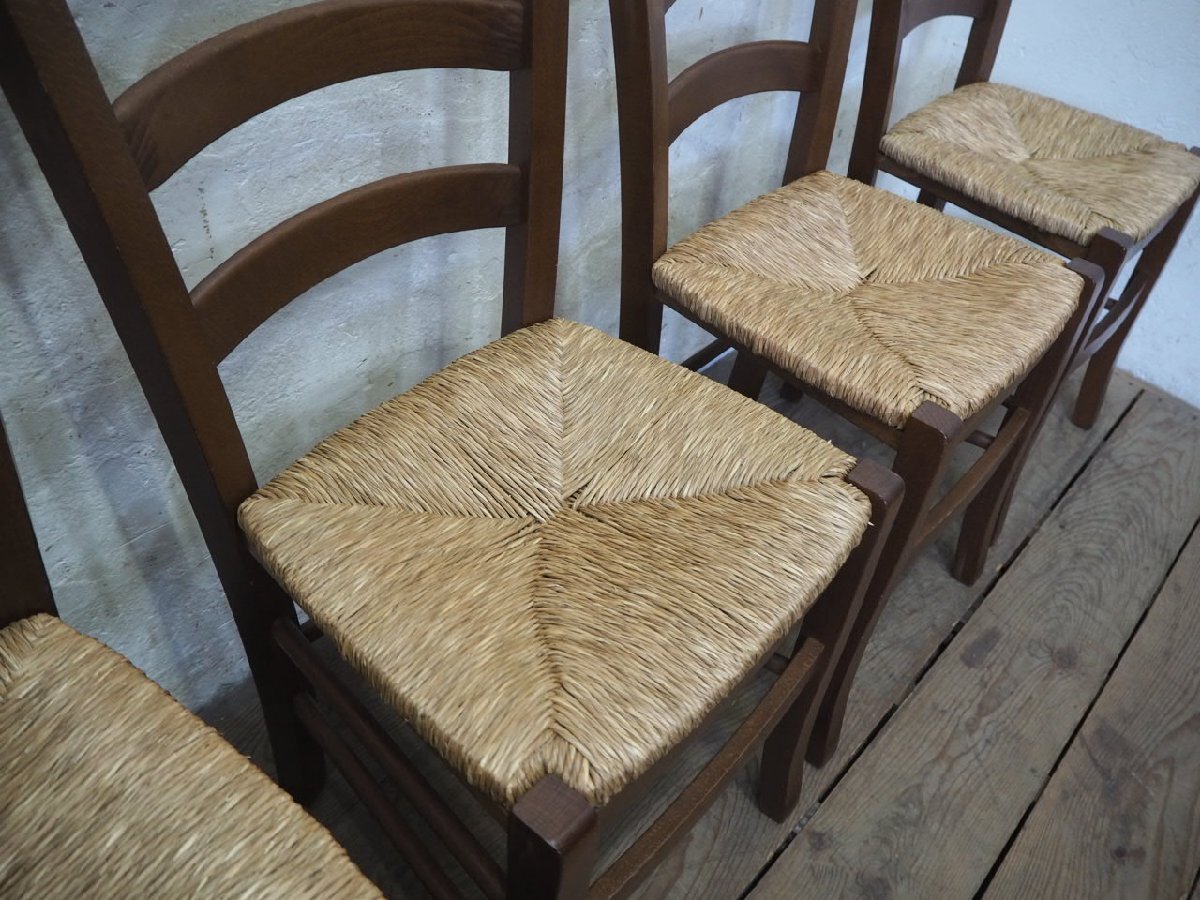 Yahoo!オークション - タR0022 4脚セット イタリア製 素敵な古い木製ラ...