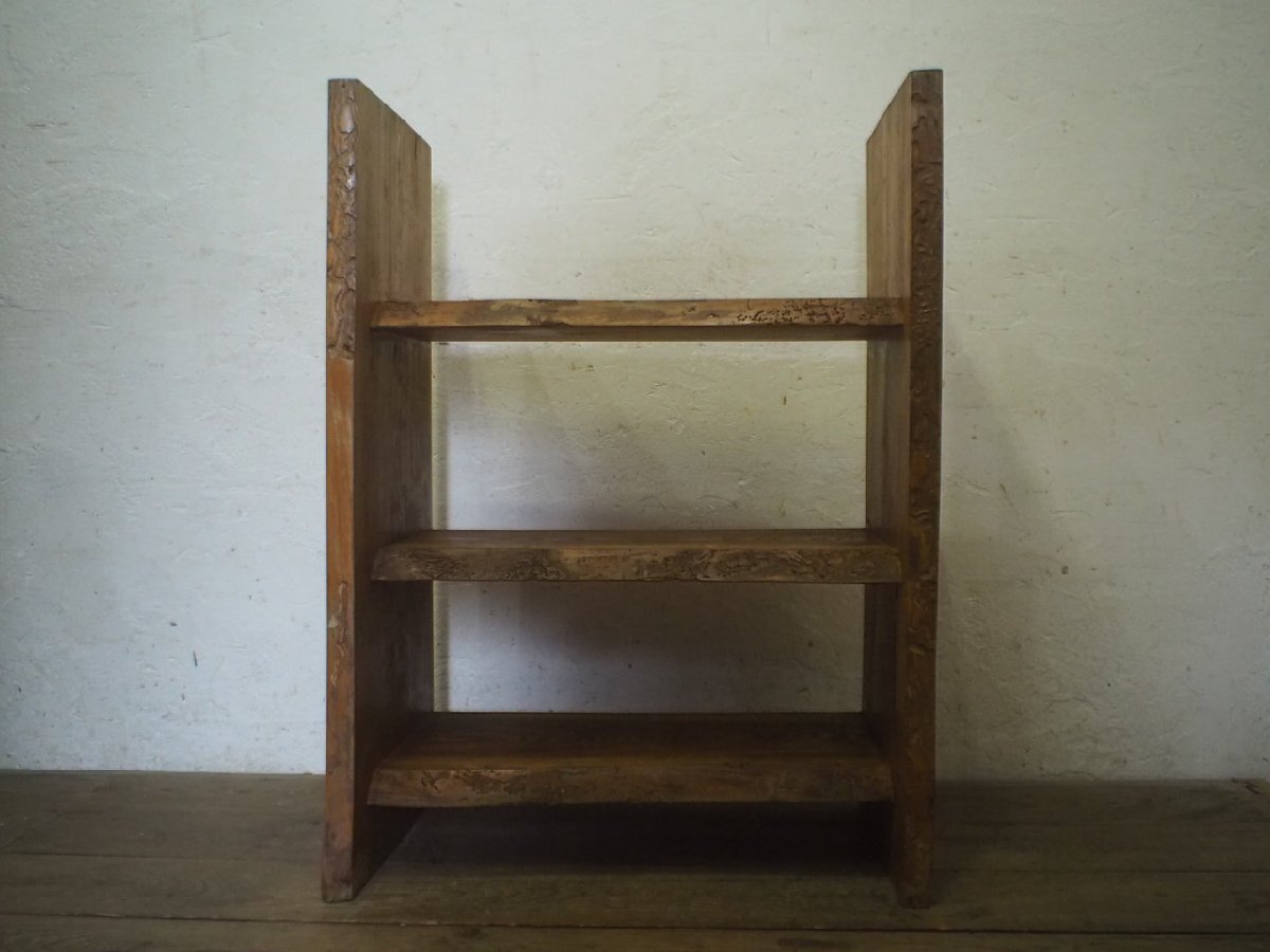 Yahoo!オークション - タ荷R0452 H96cm×W70cm 重厚な木製ディスプレイ...