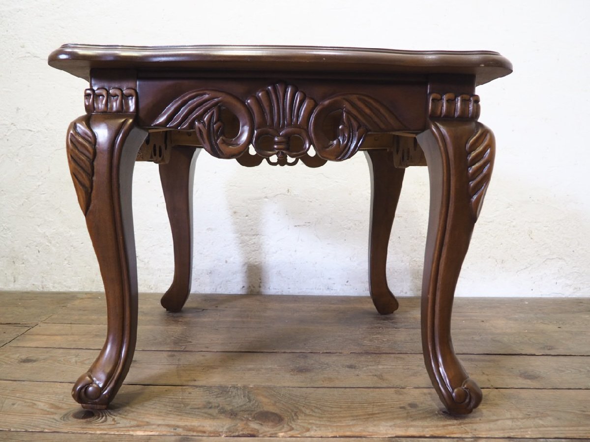 Yahoo!オークション - タ荷S0505 ⑤天板W70cm×D70cm クラシックなデザ...