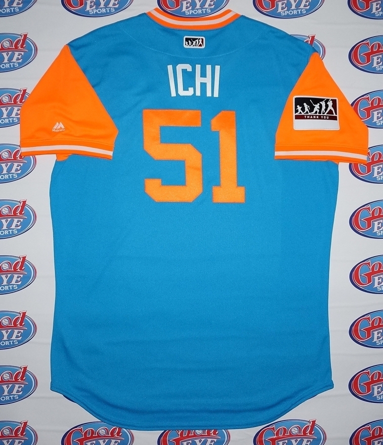 【樂淘letao】日本代購代標第一品牌－GE★幻100%本物正規品！イチロー2017年愛称「ICHI」「プレーヤーズ・ウィークエンド 」マーリンズ オーセンティック ユニフォーム#大谷翔平