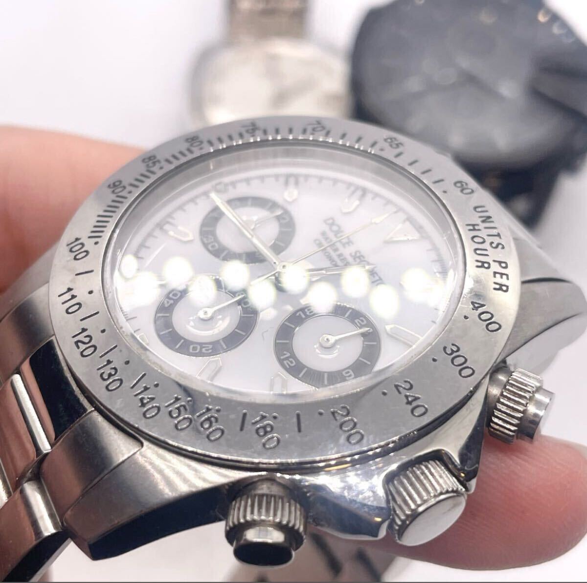 Yahoo!オークション - （a93）ジャンク品 腕時計 LAVAREDO NO.L6610 黒...