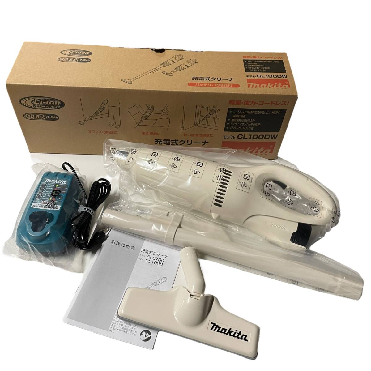 Yahoo!オークション - 未使用 makita マキタ 充電式 クリーナー CL100...
