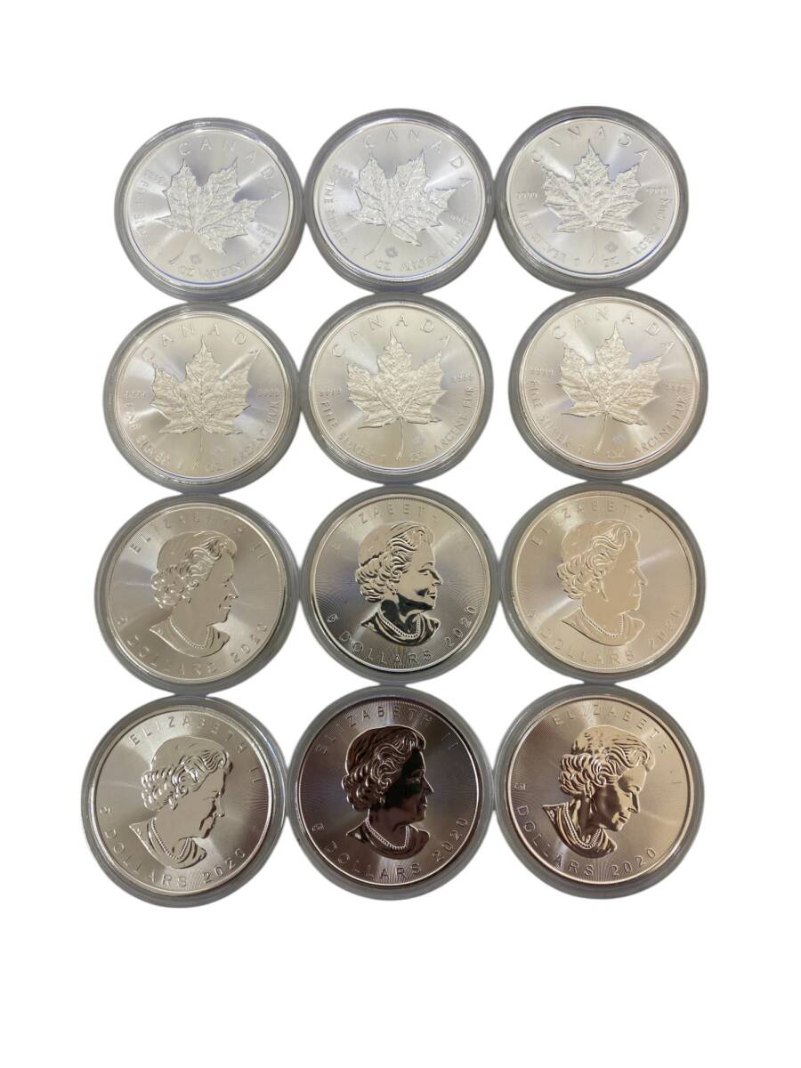 Yahoo!オークション - メイプルリーフ銀貨 1オンス 31.1g 99.99％純銀...