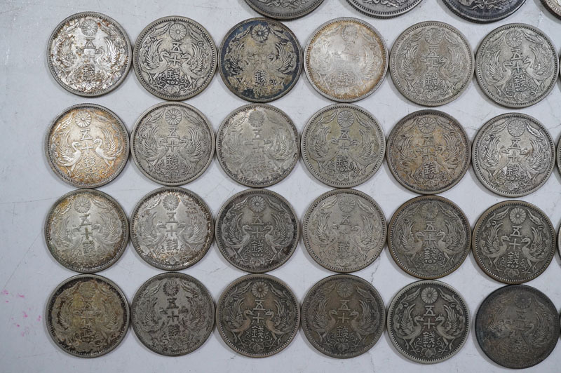 Yahoo!オークション - 1円~【G155】日本 銀貨 まとめ 総重量 256.5g 竜...