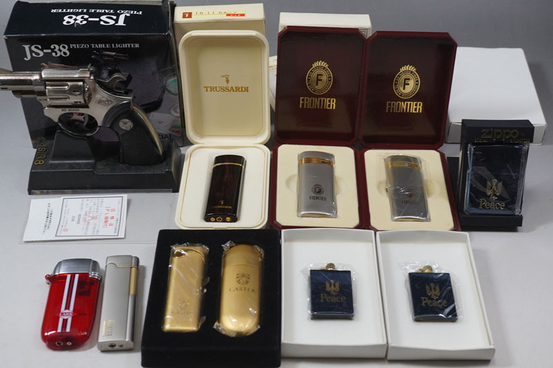 Yahoo!オークション - 【G344】ライターまとめて10点 ケース付 Zippo/...