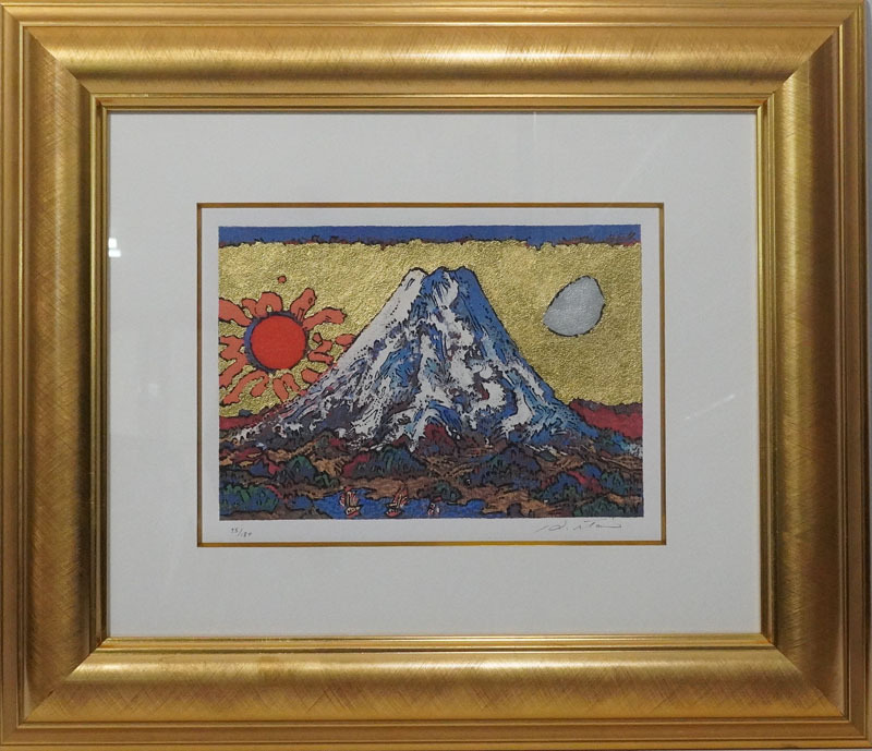 Yahoo!オークション - 1円~【G89】真作保証 絹谷幸二 富士山 リトグラ...