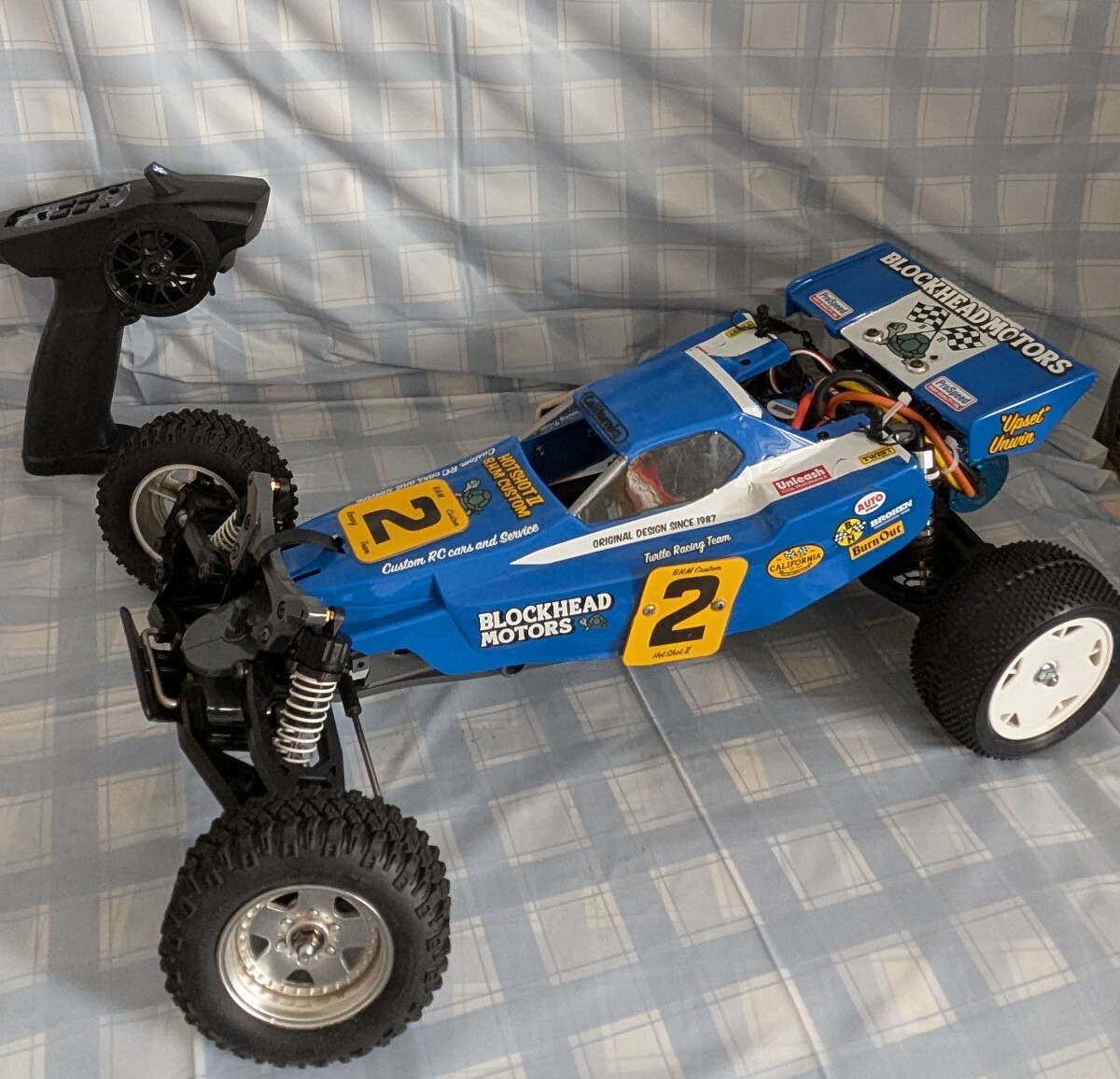 Yahoo!オークション - タミヤ DT03 2WDバギー（フロント6角ハブ化 ）ブ...