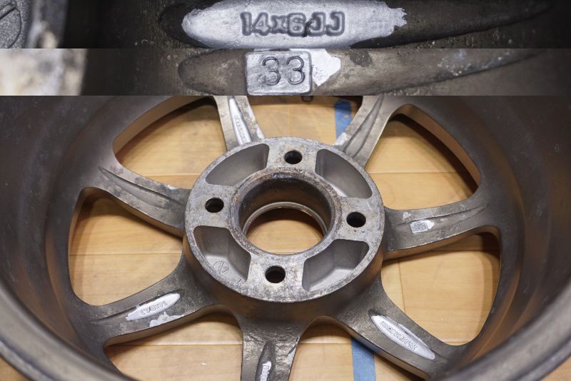 Yahoo!オークション - K0818【希少】weds sport SA-90 PCD100 6J+33 当...