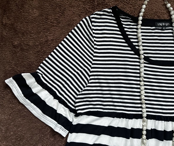 Yahoo!オークション - INDIVIインディヴィ大きいサイズ42（44）白...