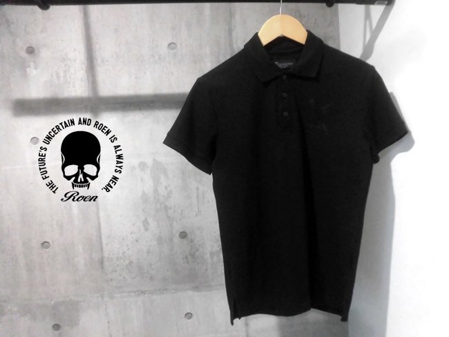 Yahoo!オークション - Roen ロエン スカル刺繍 半袖 ポロシャツ S/半袖...