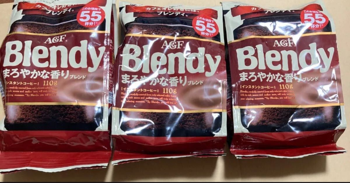 Yahoo!オークション - AGF Blendy ブレンディ 110g×3袋 インスタント...