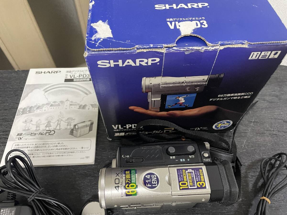 Yahoo!オークション - ダビング SHARP VL-PD3 MiniDV デジタルビデオカ...