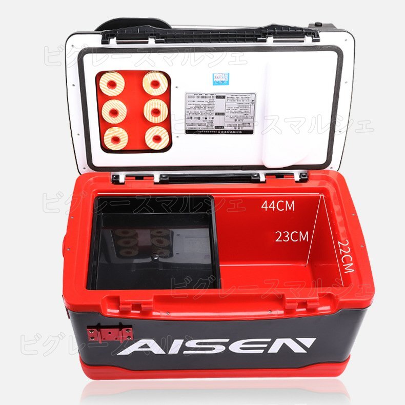 Yahoo!オークション - 釣り用クーラーボックス 容量22L 座れる頑丈マッ...