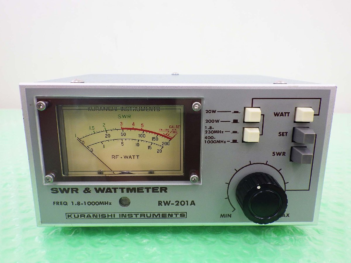 Yahoo!オークション - RW-2021【KURANISHI】1.8MHz～1000MHz(SWR・POWE...