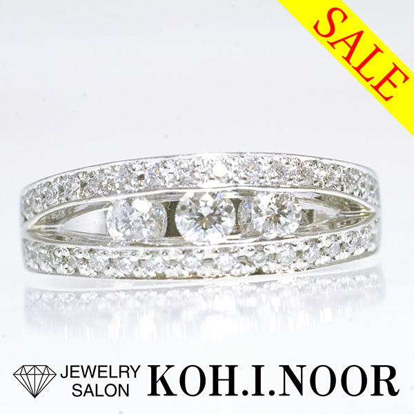 Yahoo!オークション - 《SALE》トリロジー ダイヤモンド 0.44ct プラチ...