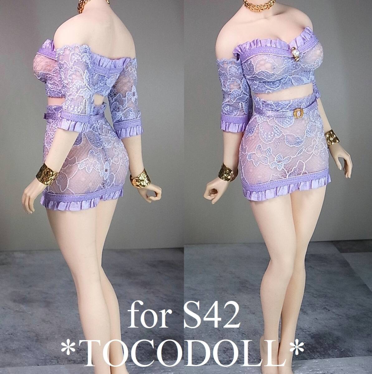 Yahoo!オークション - toco Phicen/TBLeague用 S42 フリルとレースの...