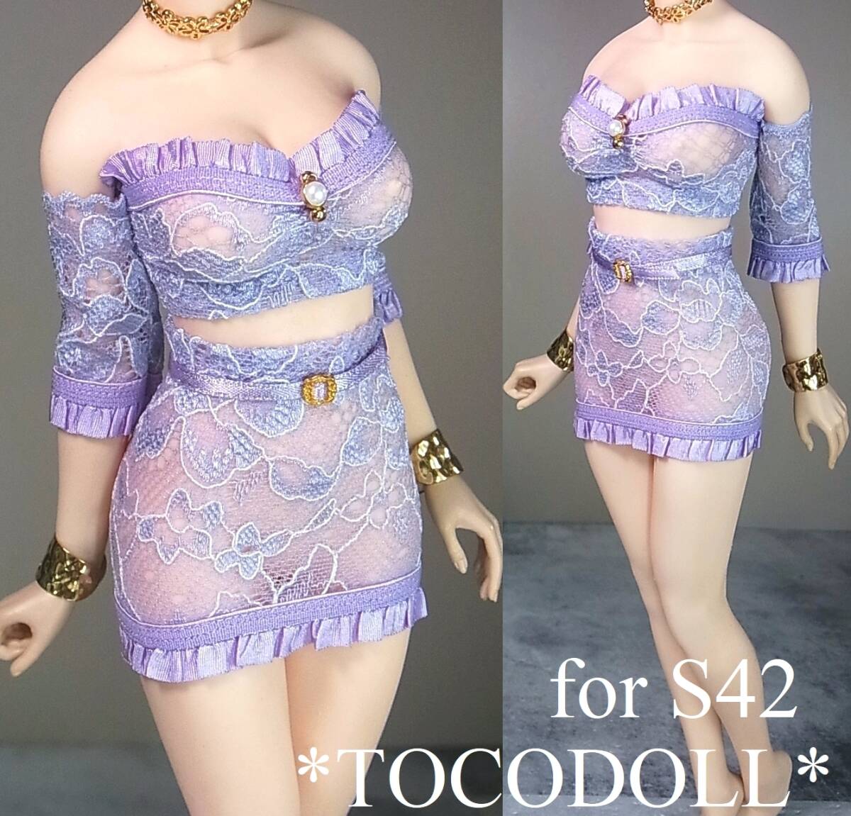 Yahoo!オークション - toco Phicen/TBLeague用 S42 フリルとレースの...