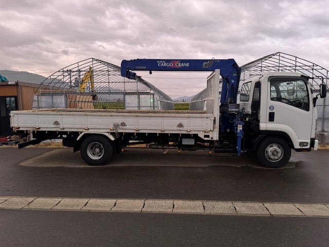 Yahoo!オークション - H19年 イスズ 4tクレーン付トラック 4段 ラジコ...