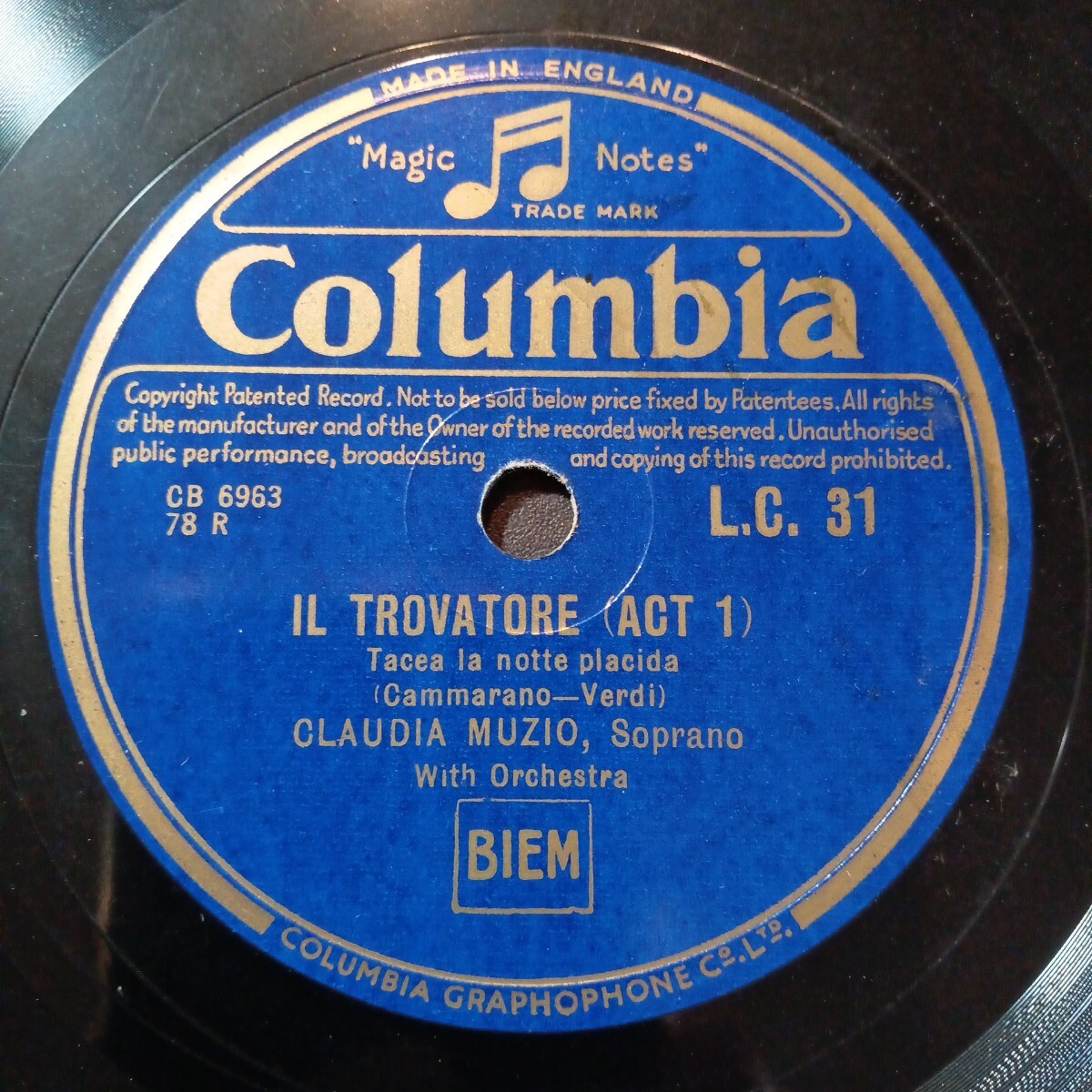 Yahoo!オークション - コロンビア 10吋SP 「LC31」クラシック・ポピュ...