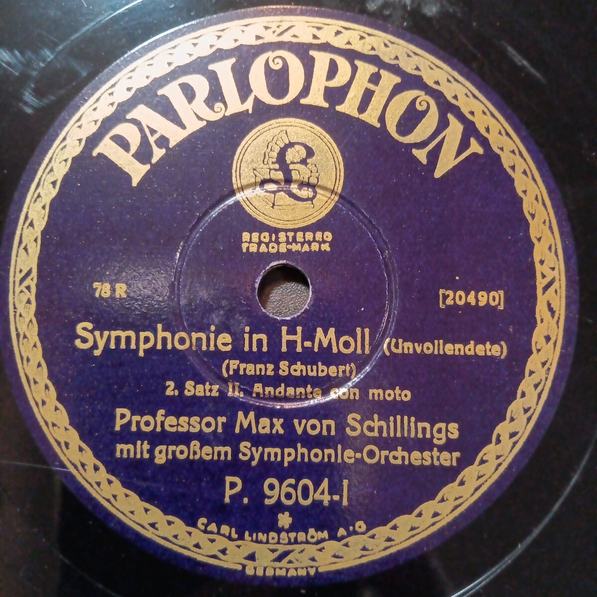 Yahoo!オークション - パーロフォン 12吋SP 「P9602.9603.9604」3枚の...