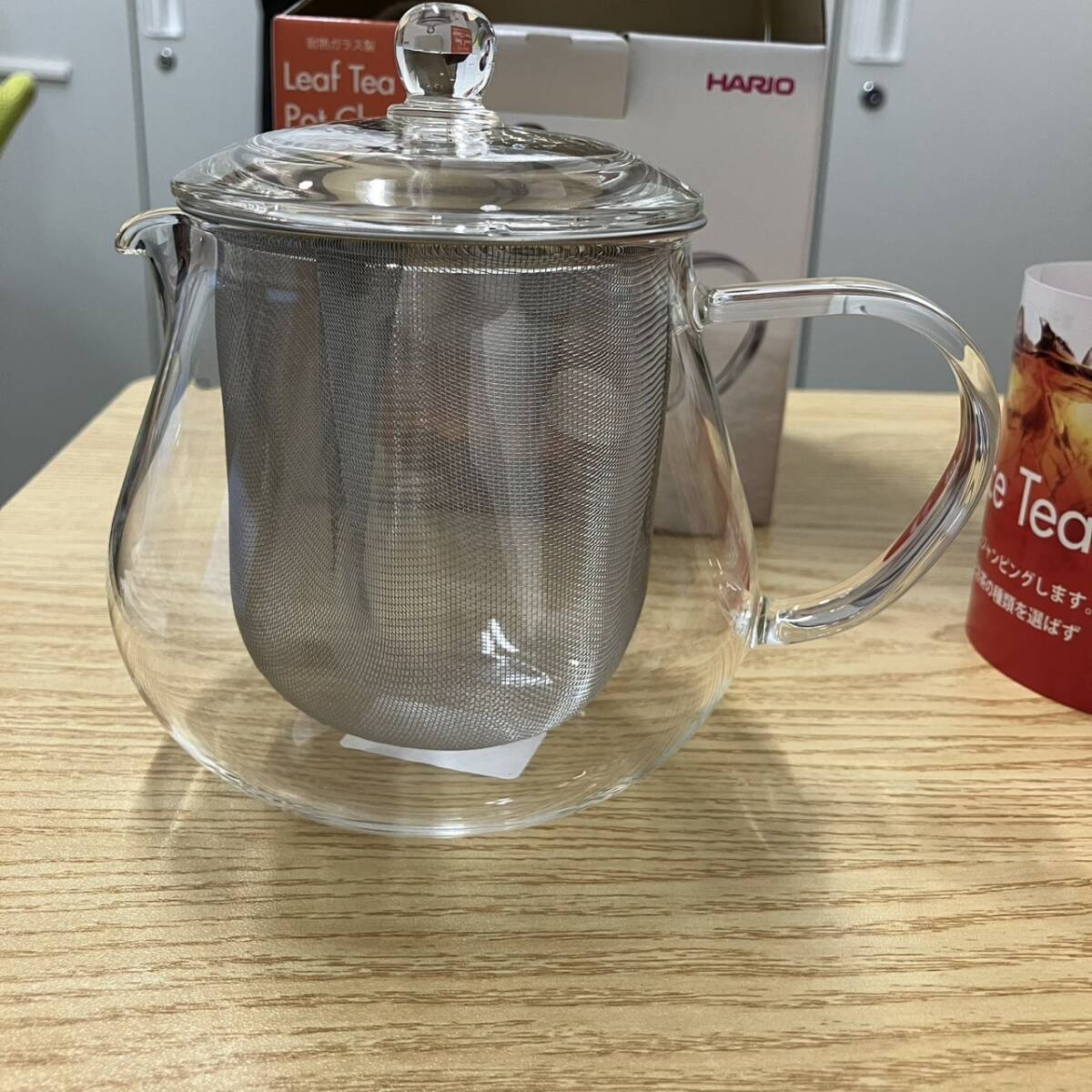 Yahoo!オークション - 3867 HARIO リーフティーポット・クリア l...
