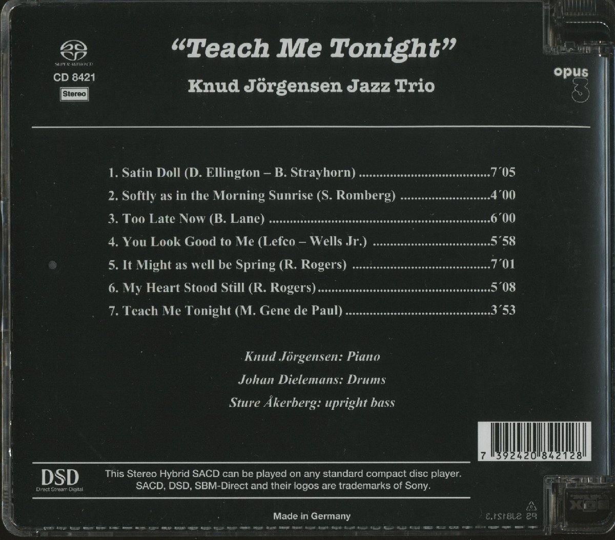 Yahoo!オークション - CD/ KNUD JORGENSEN JAZZ TRIO / TEACH ME TONIG...