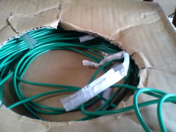 Yahoo!オークション - アンテナ線 緑 KVI 1.25mm 20m