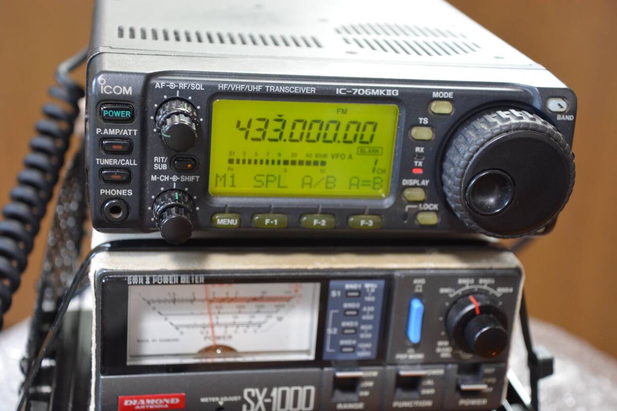 Yahoo!オークション - ICOM IC-706MKⅡGM(100W改) HF/50MHz/144MHz/430...