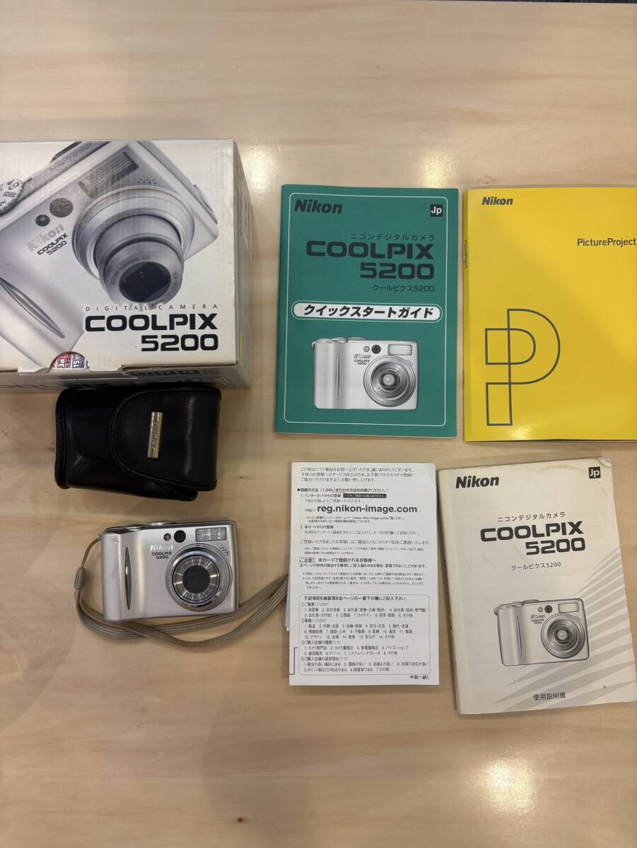 Yahoo!オークション - 【O-503】Nikon COOLPIX 5200 デジタルカメラ 箱...