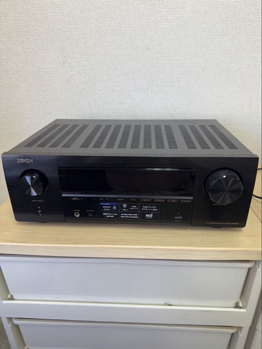 Yahoo!オークション - K314 DENON 5.2ch AVアンプ AVR-X550BT ブラック...